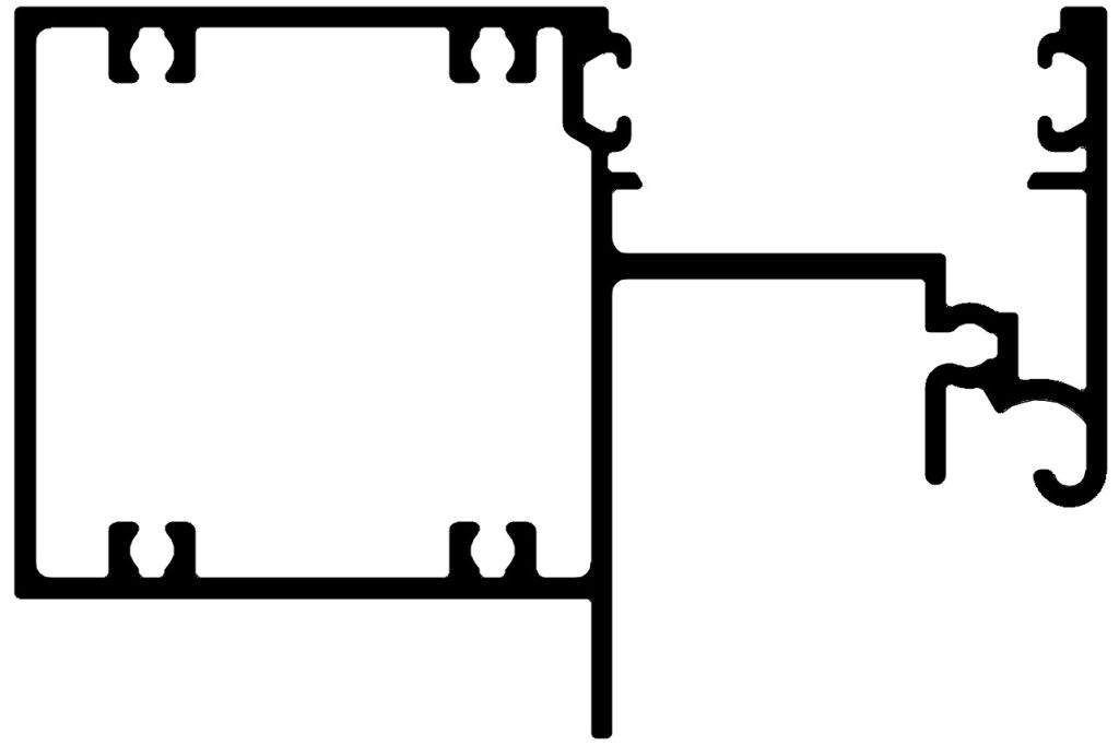 Non Beaded Inline Sash Head - Concept Aluminium Systems