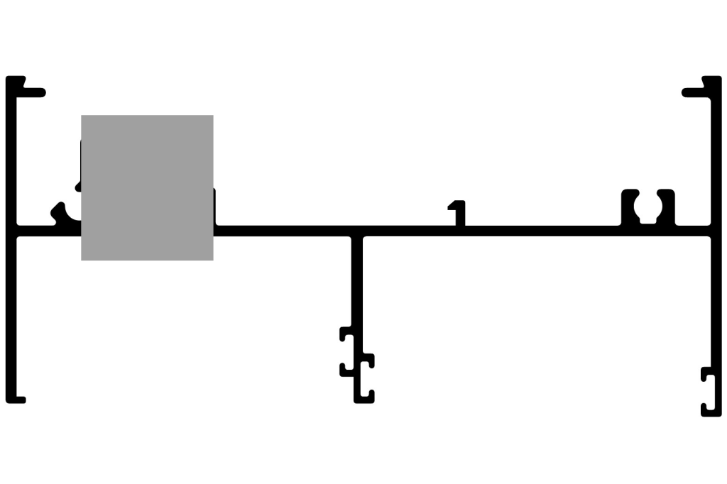 2 Track Head - Concept Aluminium Systems