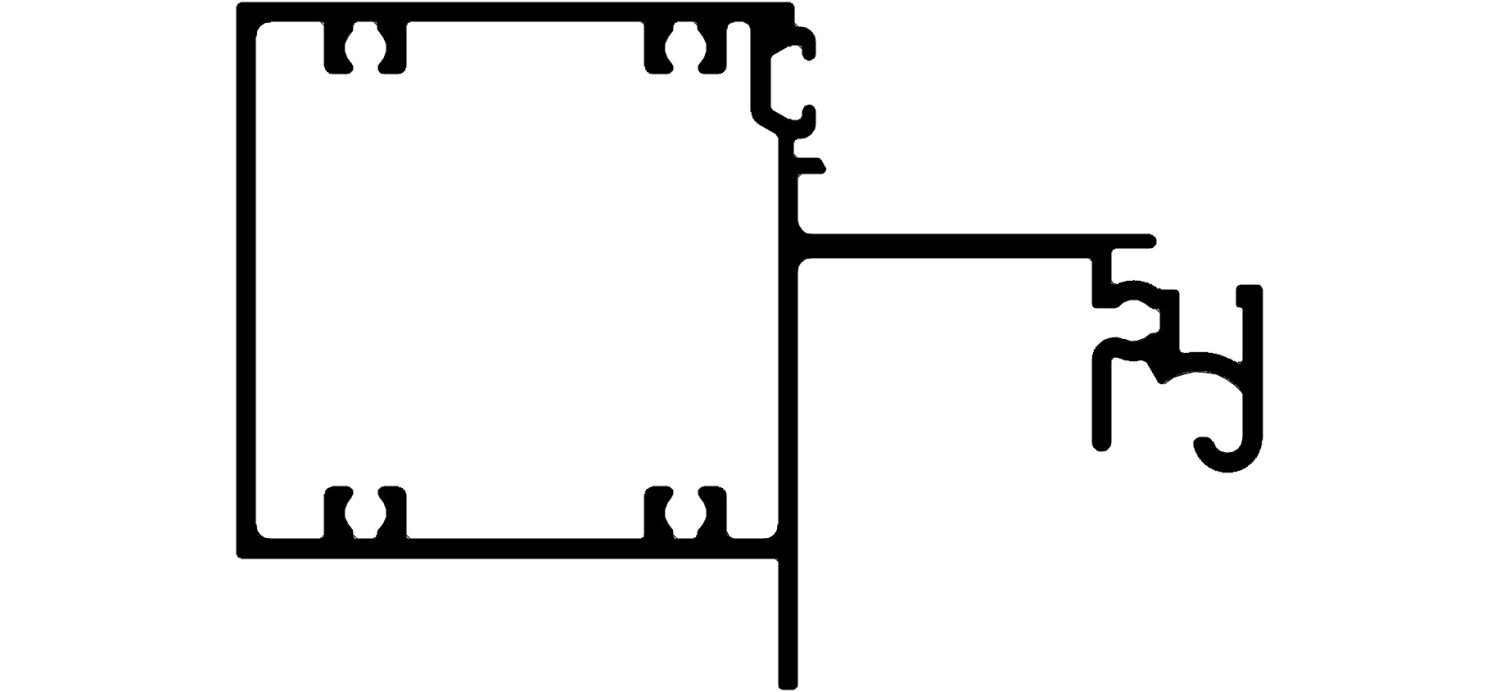 Beaded Inline Sash Head - Concept Architectural Systems